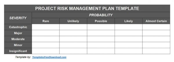 Free Project Risk Management Plan Template Excel [XLS]